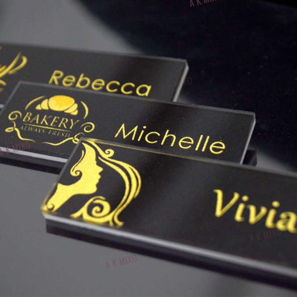 Customize Acrylic Name Tag - Ak Mixo