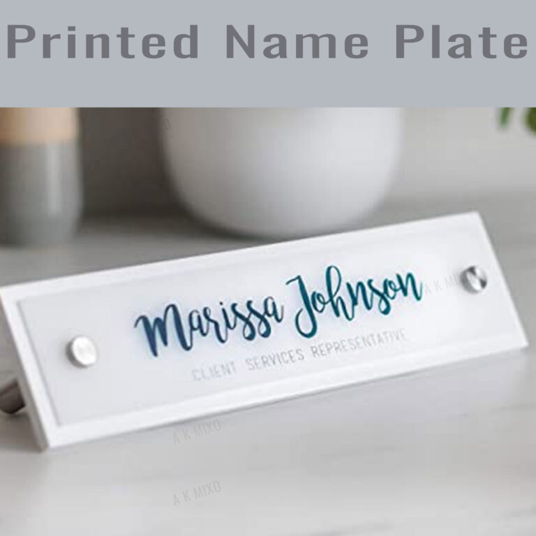 Desk Name Plate Plaque Customize - Ak Mixo